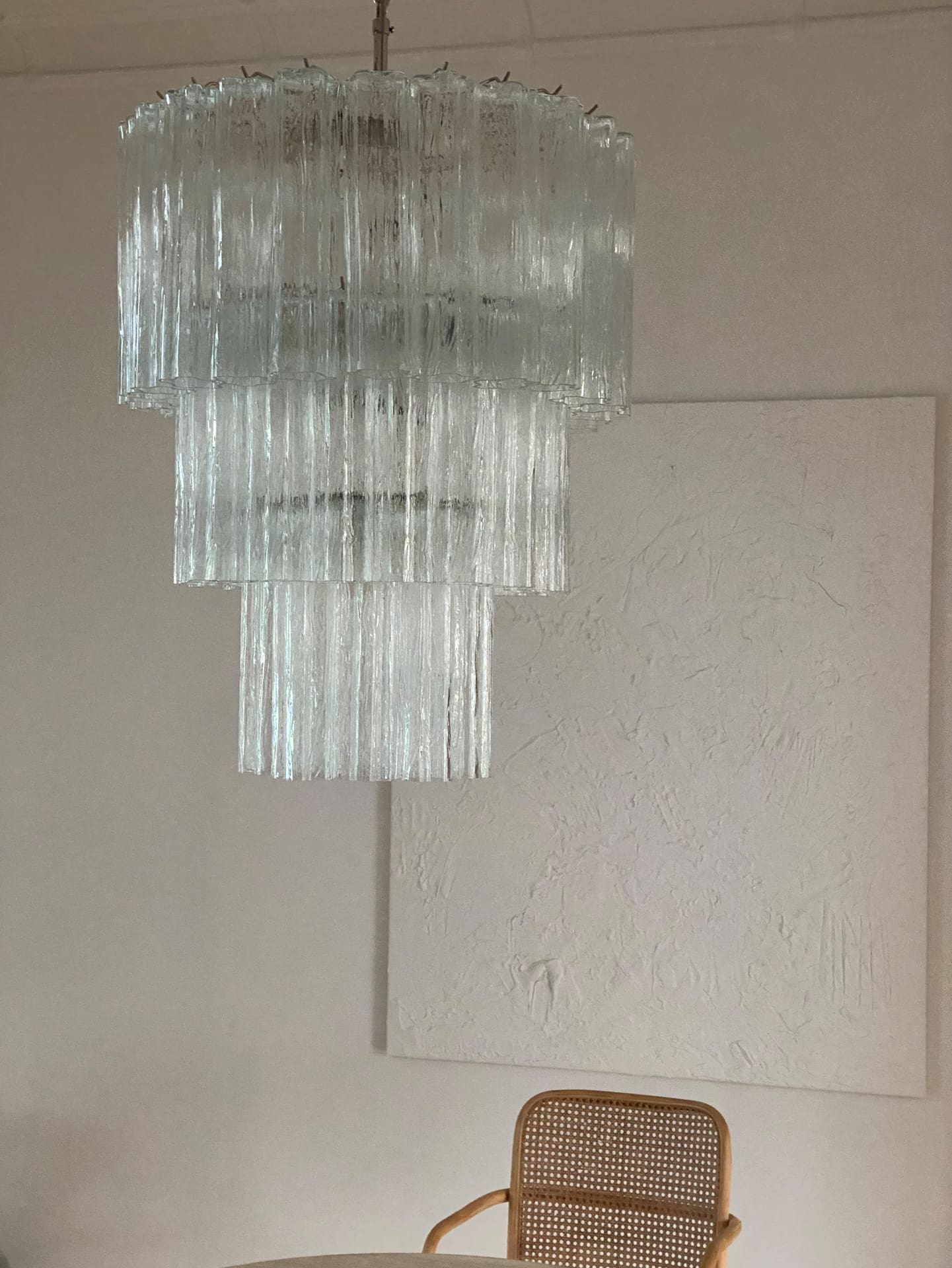 Murano Chandelier – 52 tubes – Transparent – Lumifys