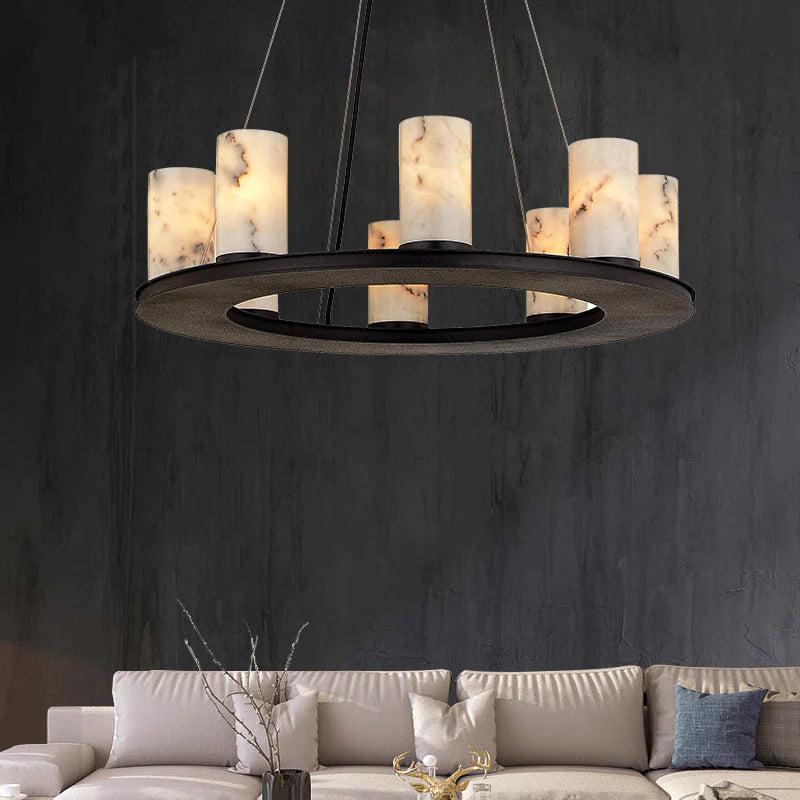 Alabaster Chandelier for Dining Table – Lumifys