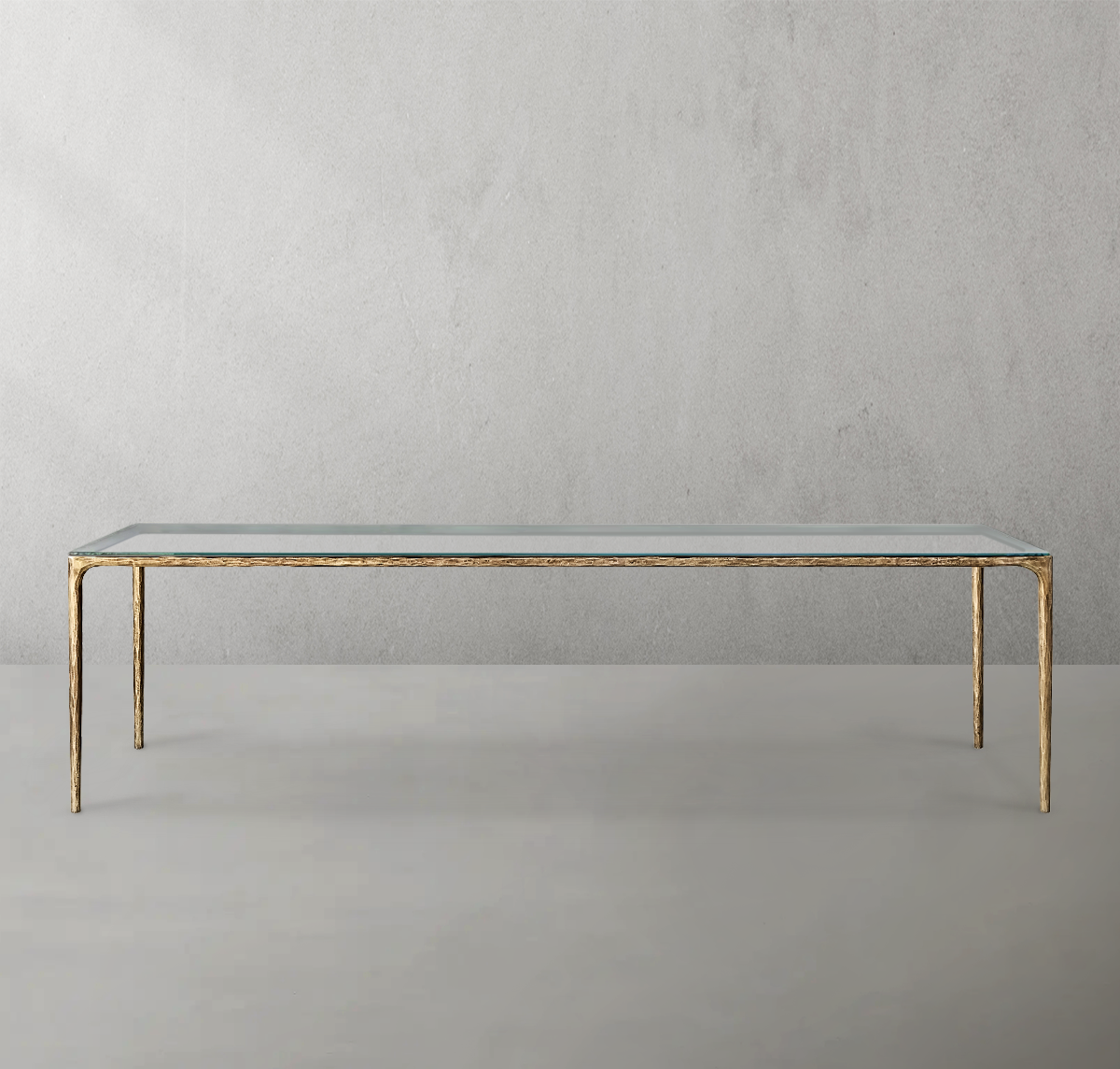 Thaddeus Glass Rectangular Dining Table – Lumifys