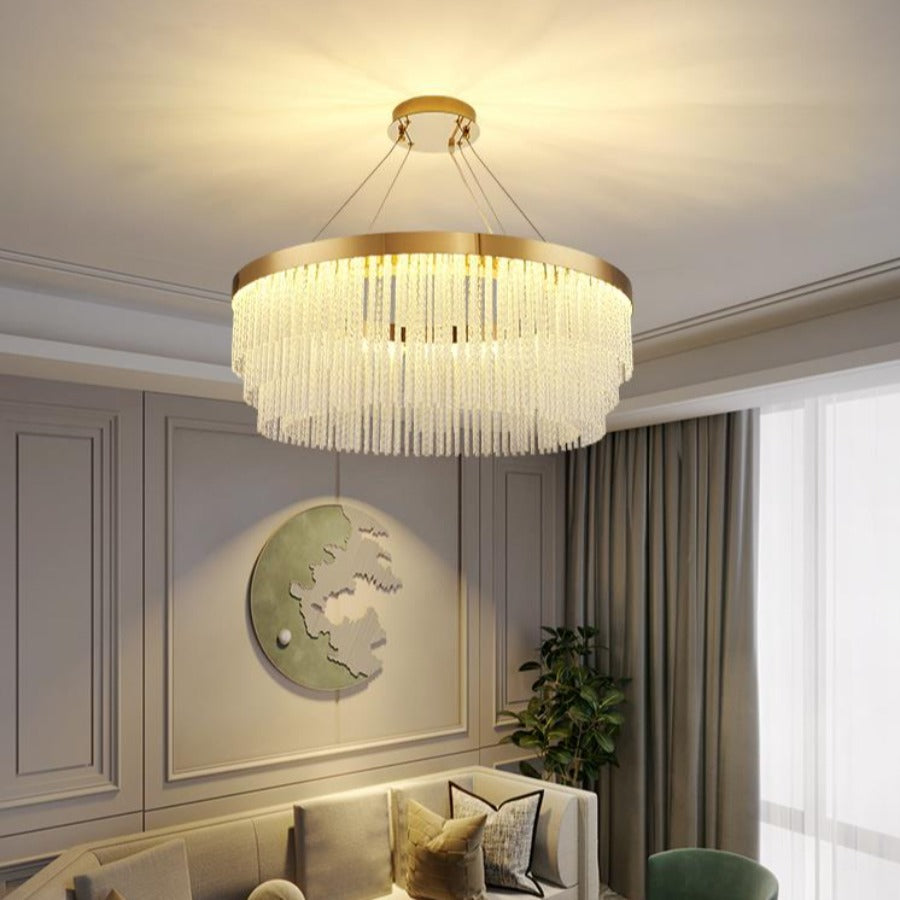 Iver Glass Modern Chandelier – Lumifys