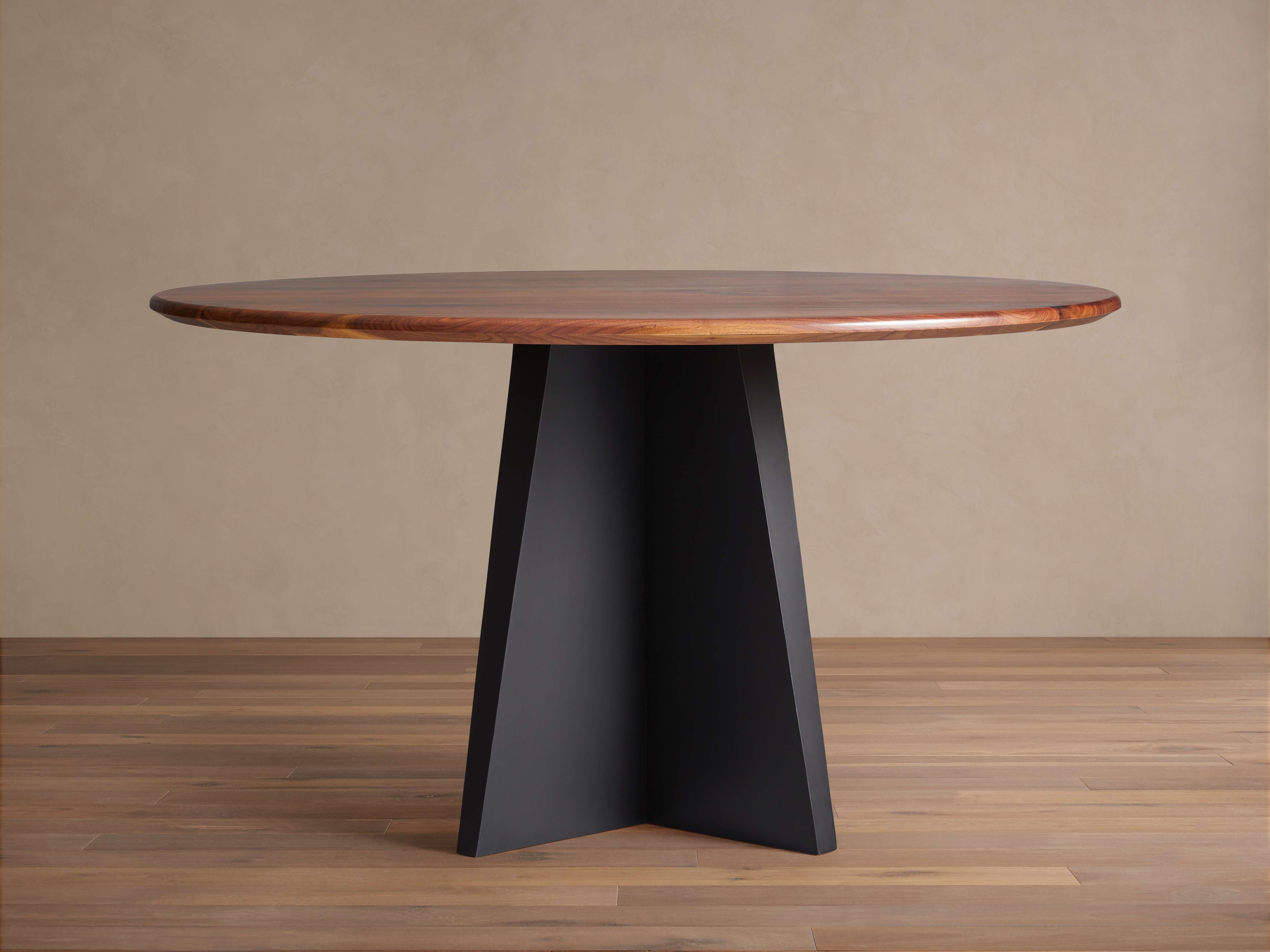 Jacob Round Dining Table with Vertex Base – Lumifys