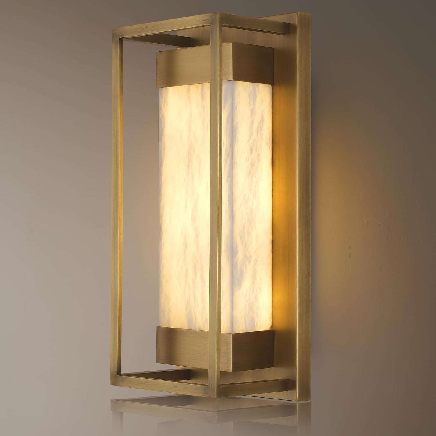 Alabaster Square Shaped Wall Sconce 15.7" – Lumifys