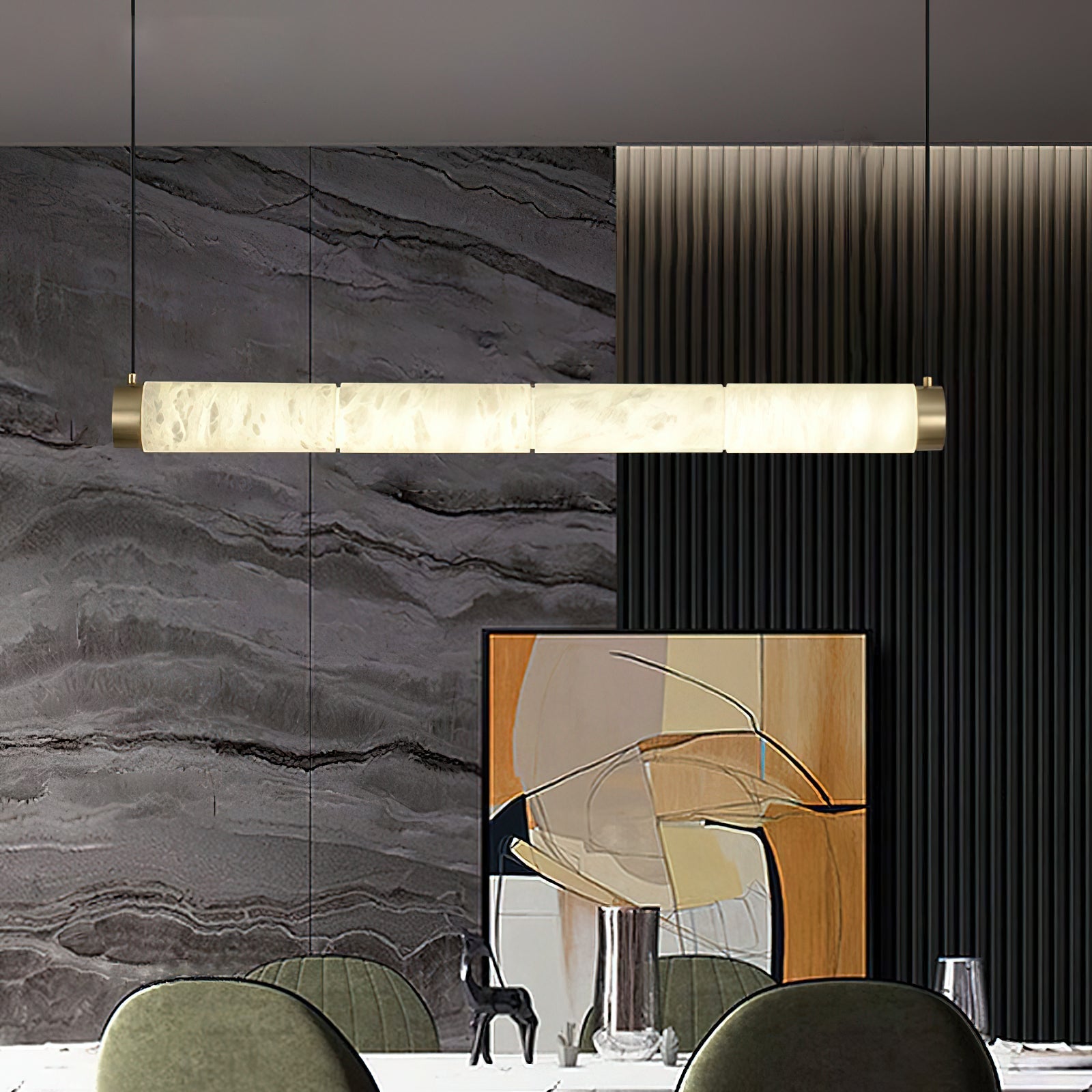 Alabaster Strip Pendant Light – Lumifys