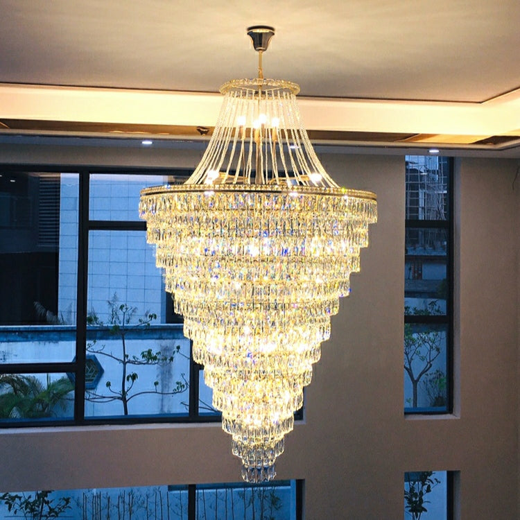 Magnificent Extra Large Foyer Hall Chandelier Tiered Crystal Ceiling ...
